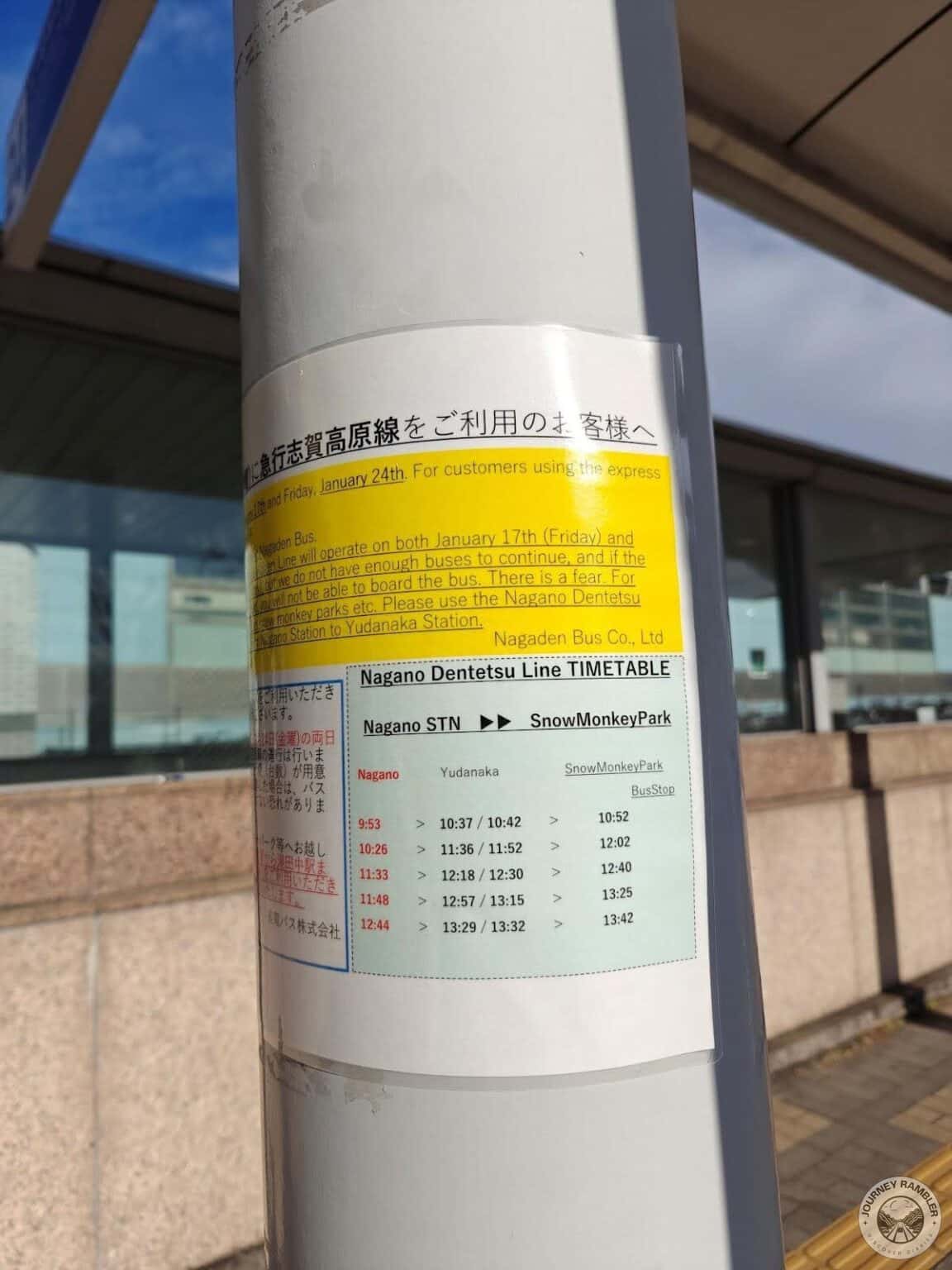 My Snow Monkey Park Hike: Bus From Nagano Station - Journey Rambler