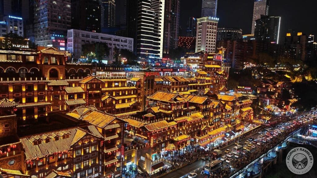 A Night Inside Hongyadong Folk Custom Scene Area Chongqing (Photos ...
