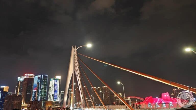 Walking Across Qiansimen Bridge Chongqing (Nighttime Photo Shooting ...