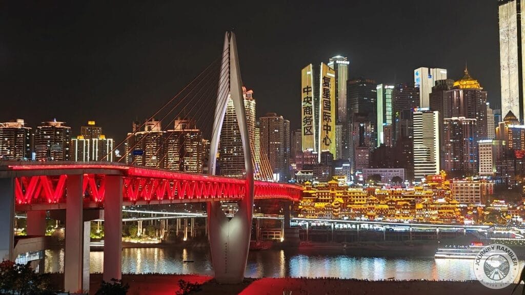 Walking Across Qiansimen Bridge Chongqing (Nighttime Photo Shooting ...