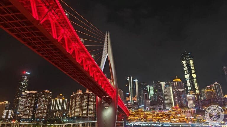 Walking Across Qiansimen Bridge Chongqing (Nighttime Photo Shooting ...