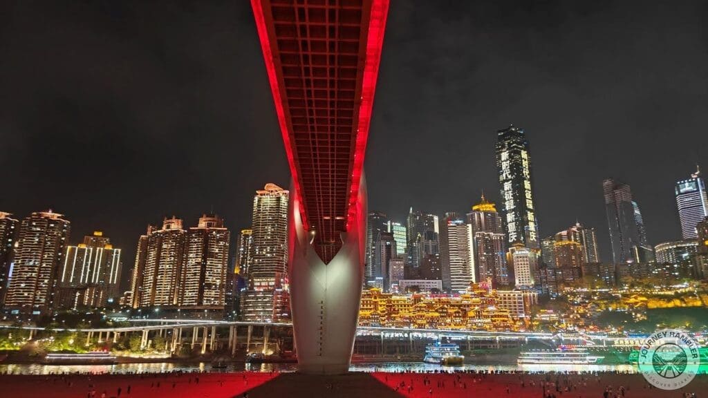 Walking Across Qiansimen Bridge Chongqing (Nighttime Photo Shooting ...