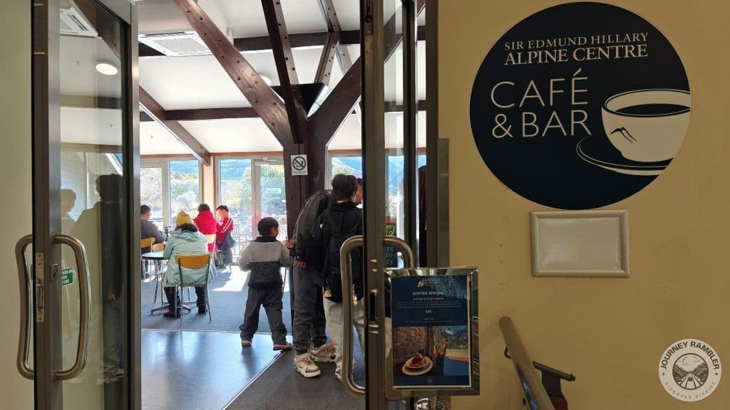 Eating at the Sir Edmund Hillary Alpine Centre Café & Bar Mount Cook ...