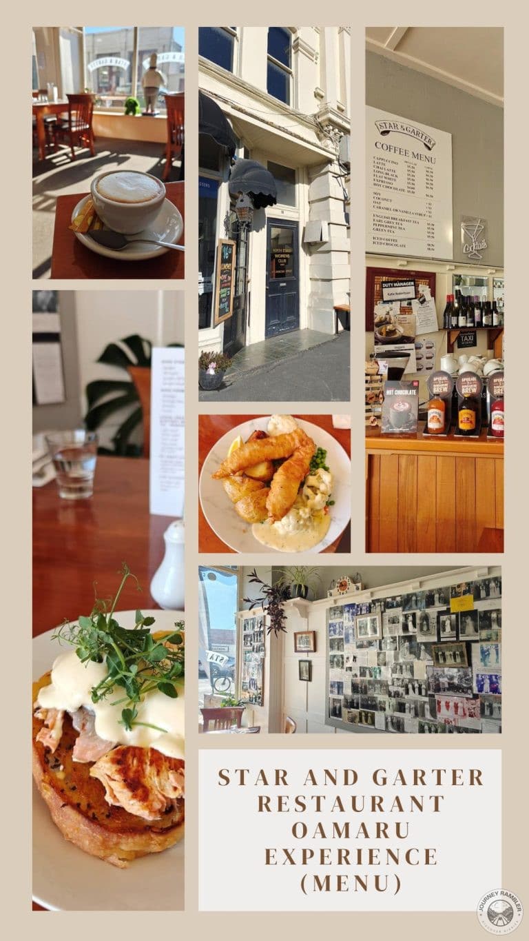 Star and Garter Restaurant Oamaru Experience (Menu) - Journey Rambler