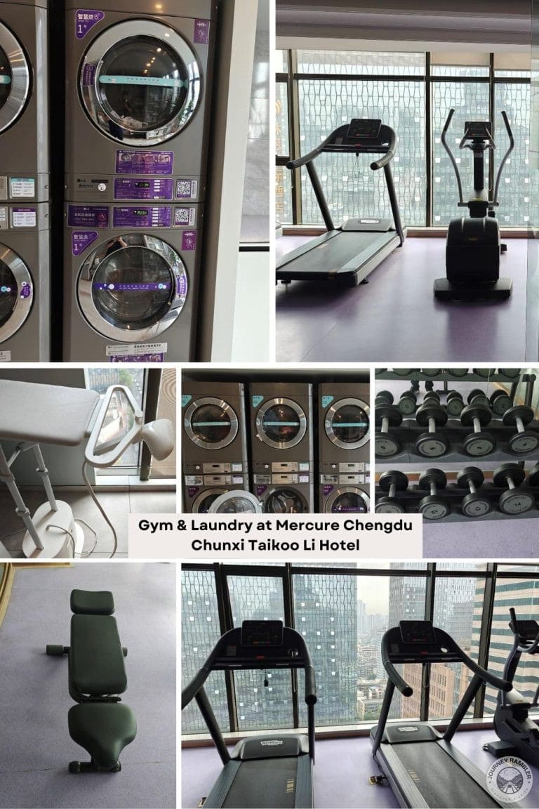 Gym & Laundry at Mercure Chengdu Chunxi Taikoo Li Hotel - Journey Rambler